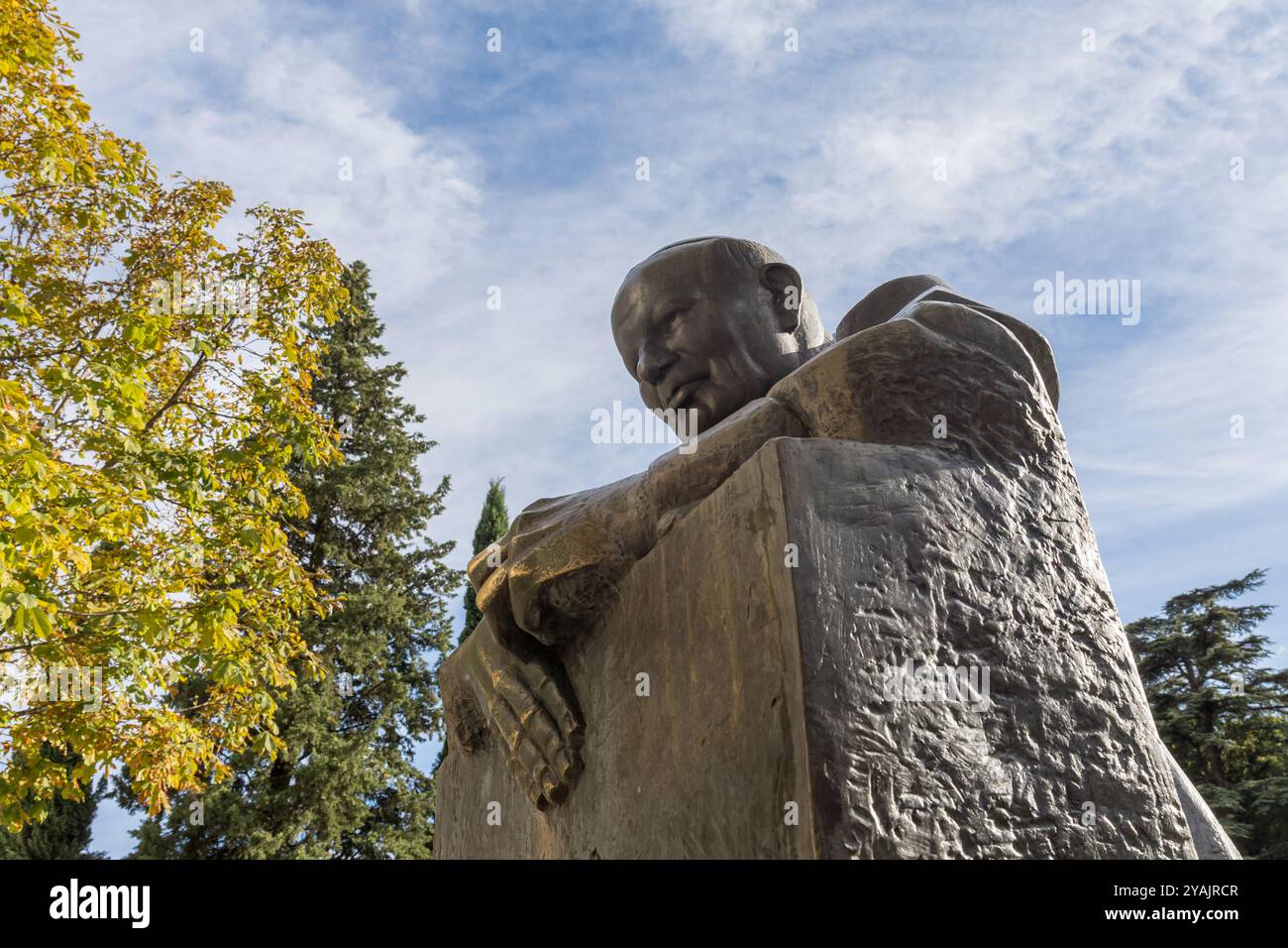 Statue of Pope Saint John Paul II (born Karol Jozef Wojtyla) by the ...