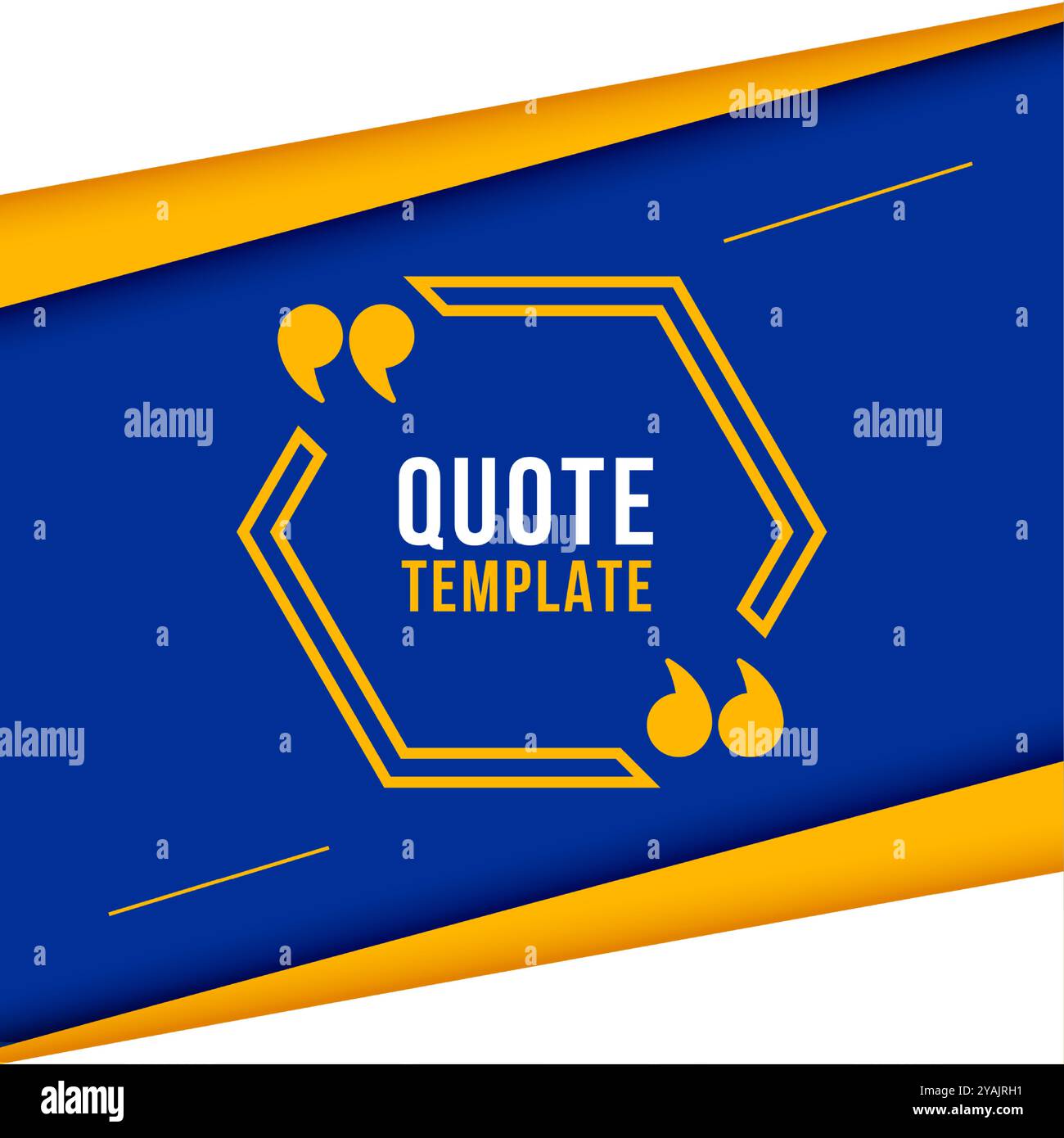 quote text frame background in flat style vector Stock Vector Image ...