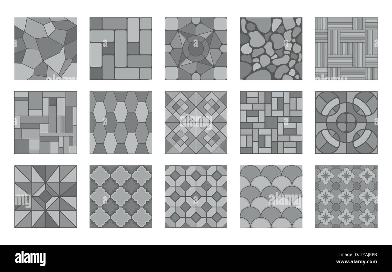 Paved alley paved street Stock Vector Images - Alamy