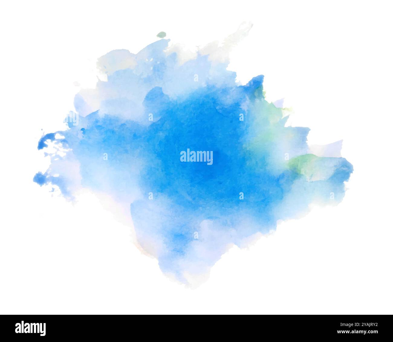 artistic and messy blue watercolor shade splatter background design ...