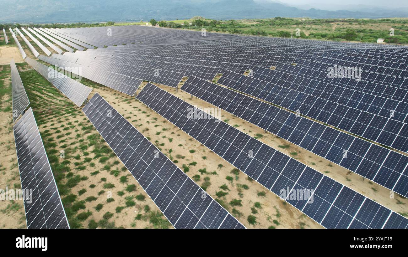 Sola farm utility scale seen from drone in 2024 Stock Photo - Alamy