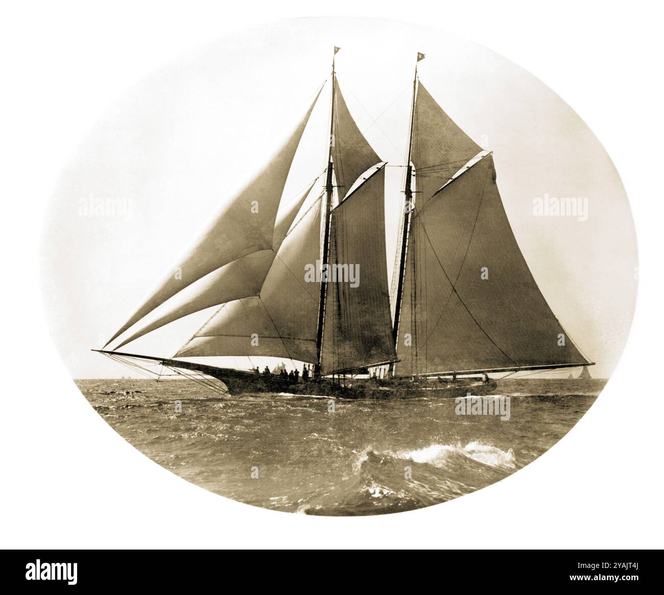 Sailing ship sepia Cut Out Stock Images & Pictures - Alamy