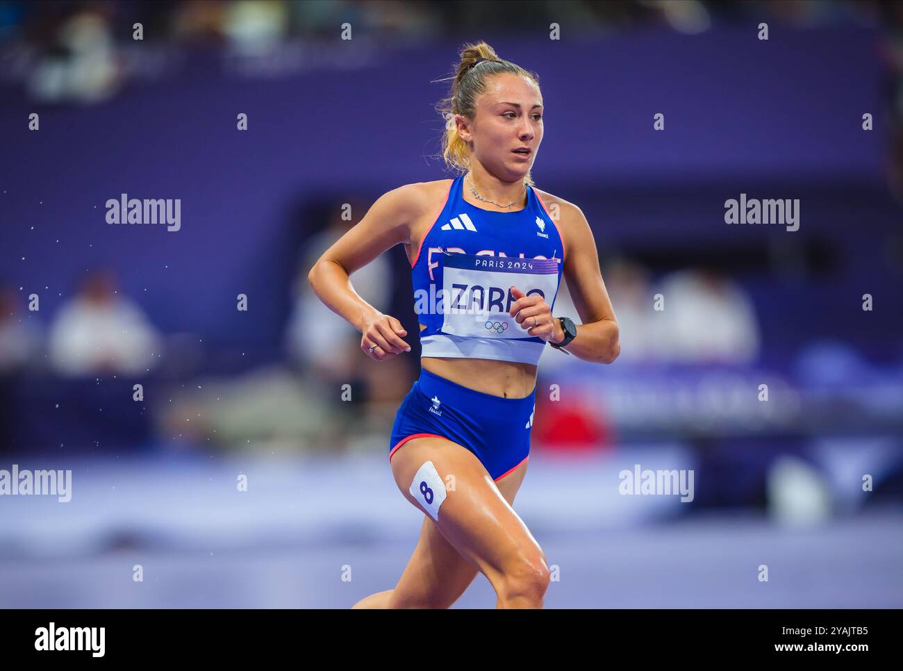 Alessia Zarbo participating in the 10.000 meters at the Paris 2024 ...