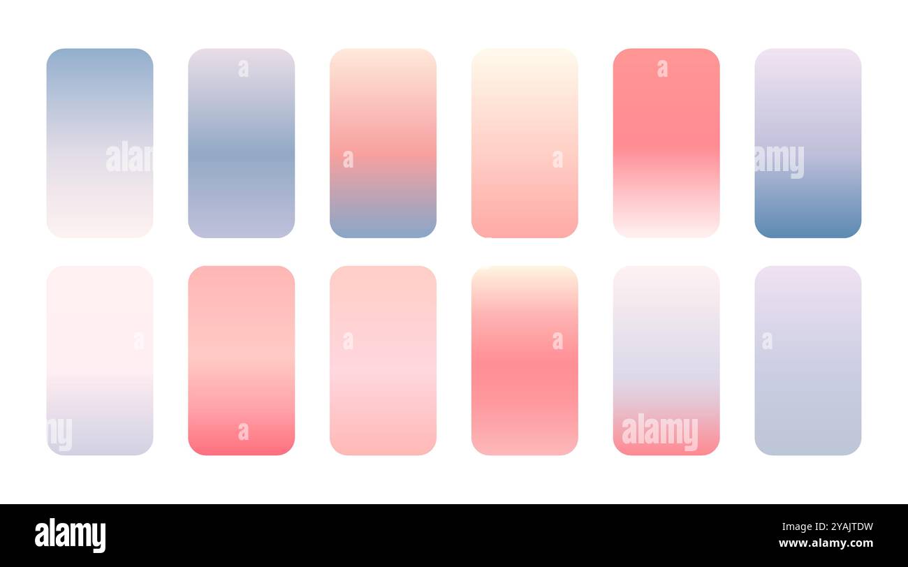 set of soft gradient color poster for creative design vector Stock ...