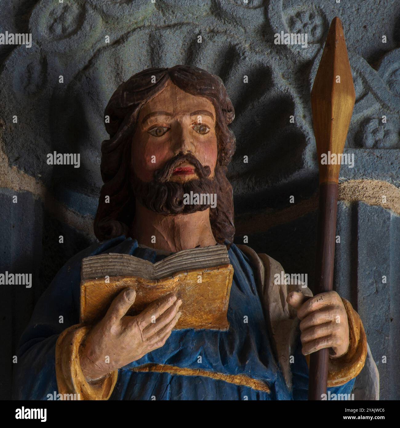 Saint Matthew the Apostle and Evangelist, sculpted in wood in 1721 ...