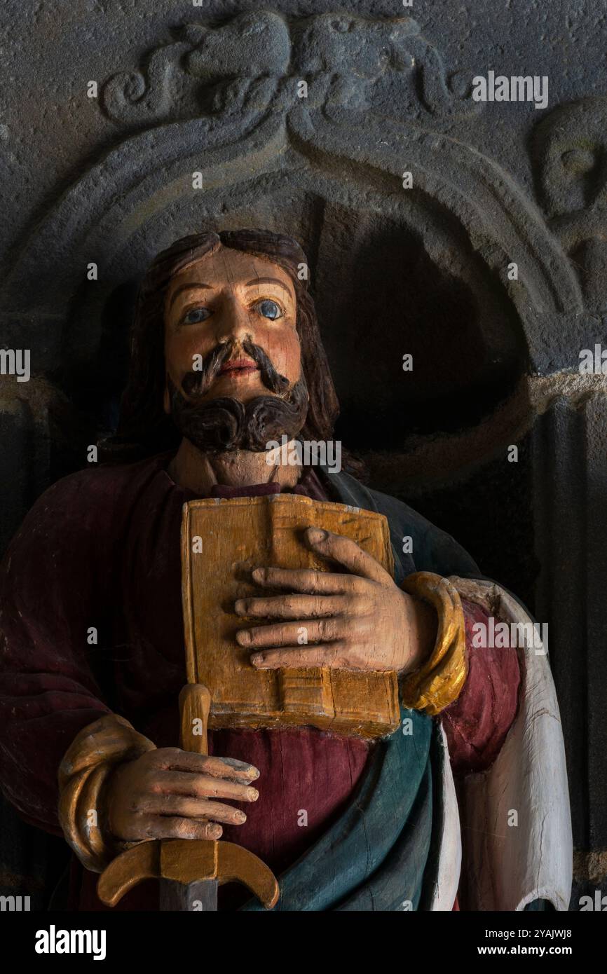 Saint Paul of Tarsus, known as Paul the Apostle. Head and upper body of ...