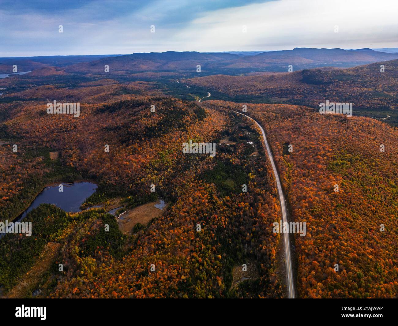 Canadian autumn aerial view hi-res stock photography and images - Alamy
