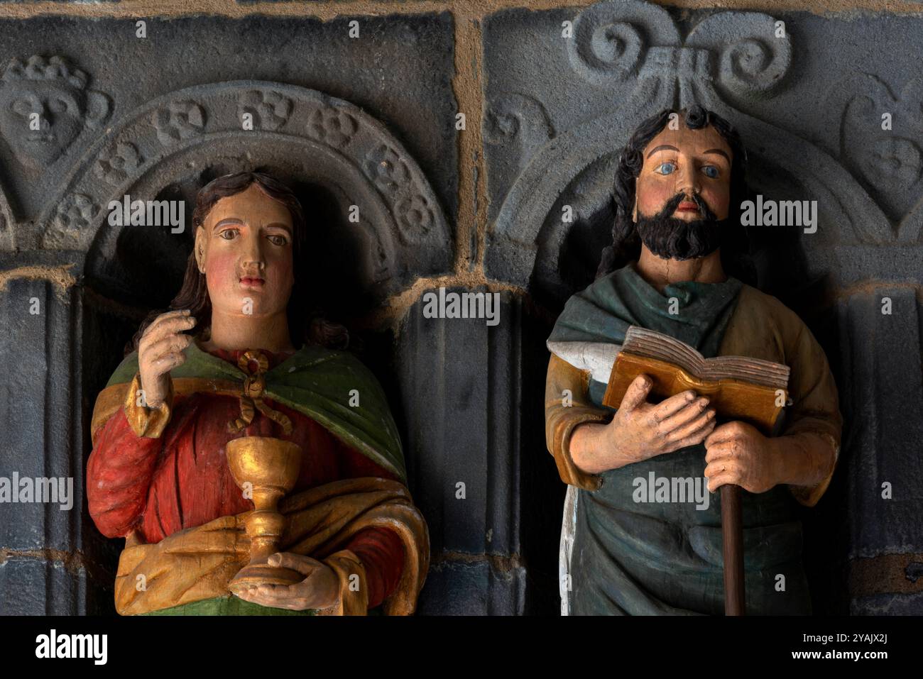 Saint John the Beloved Disciple (left) and Saint Thaddaeus or Thadeus ...