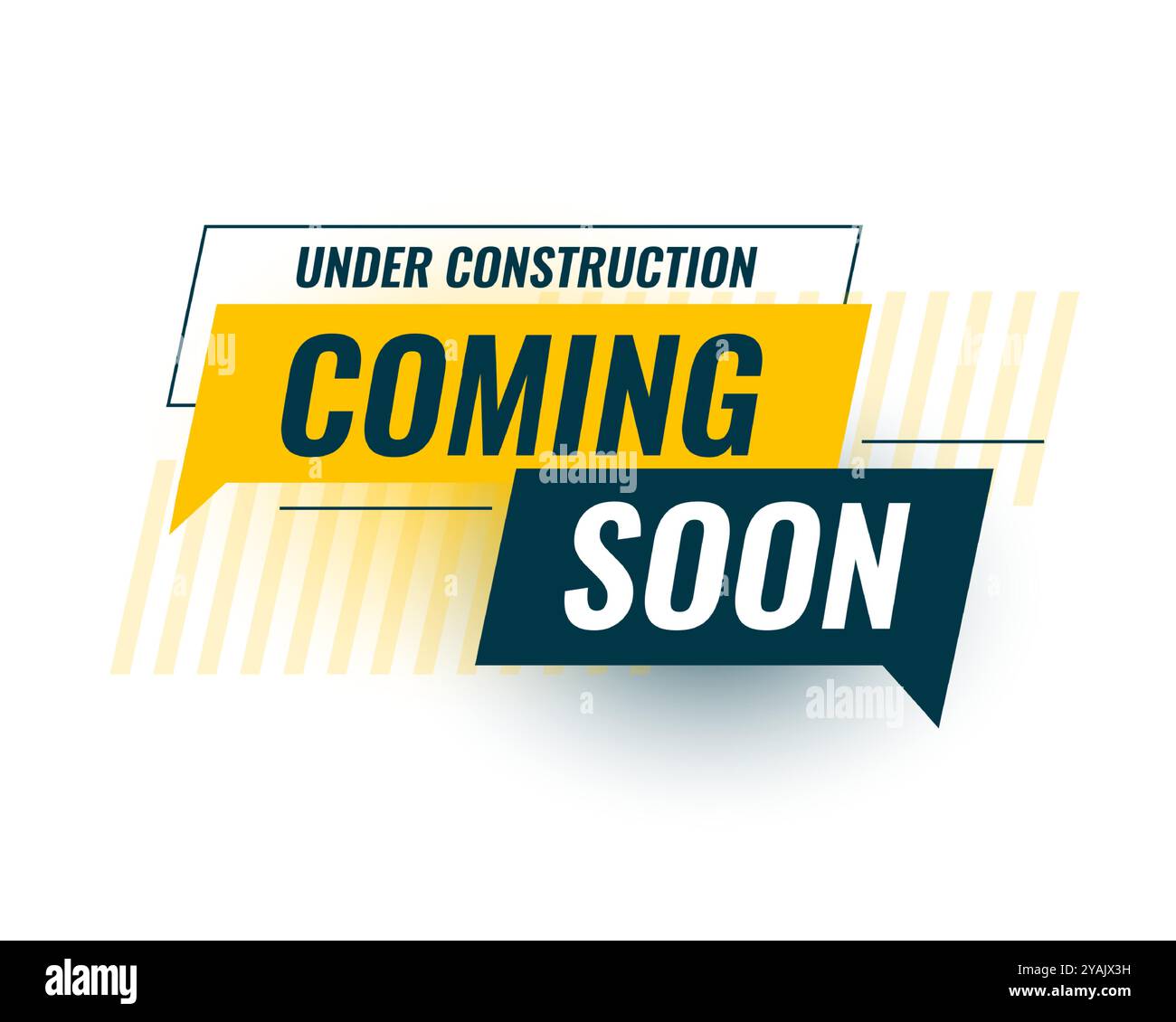 coming soon under construction background for brand promo vector Stock ...