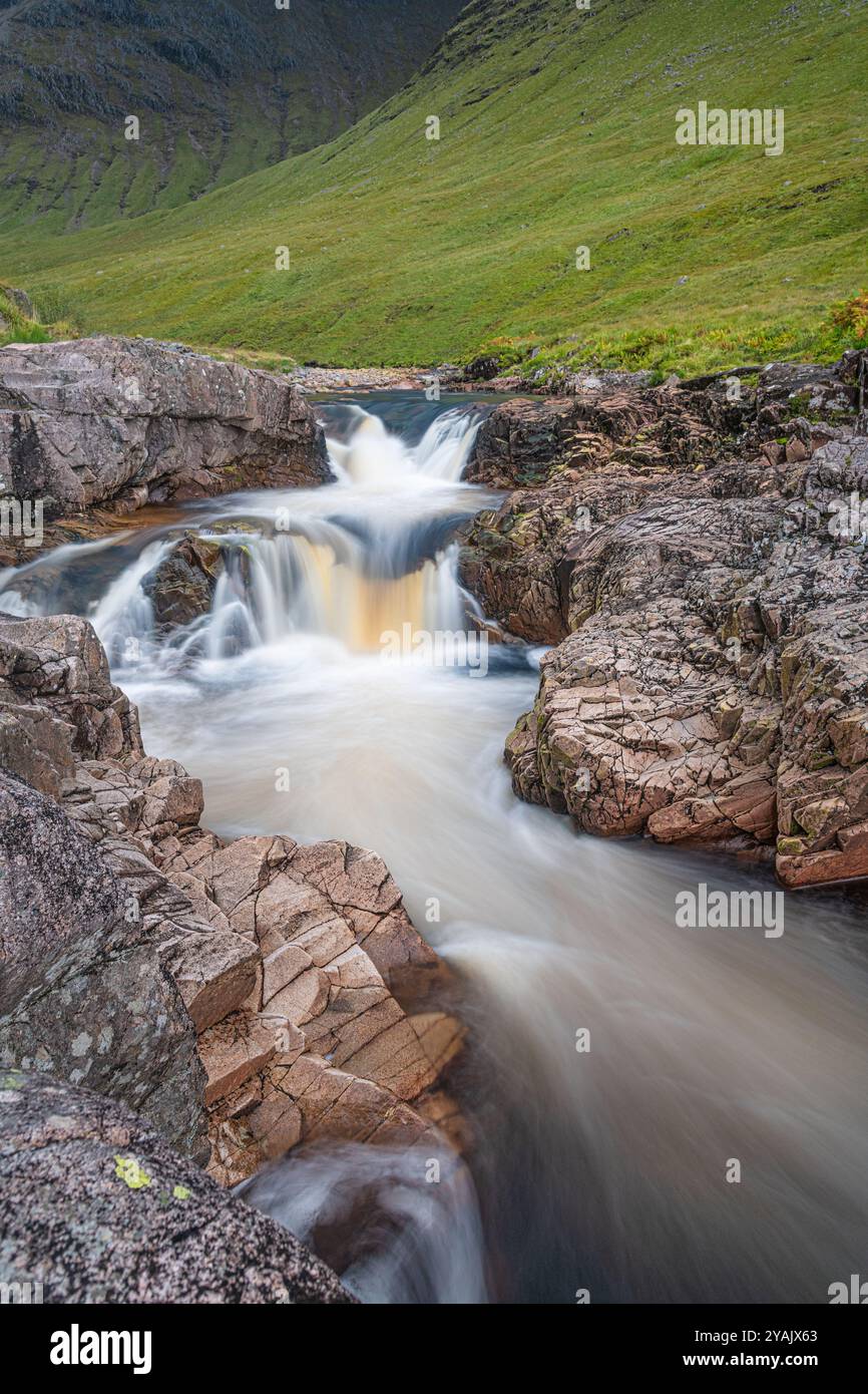 River Etive Falls, Glencoe National Park, Scotland Stock Photo - Alamy