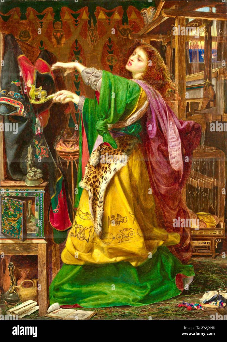 Frederick Sandys (British artist) - Morgan la Fay - c1864 Stock Photo ...