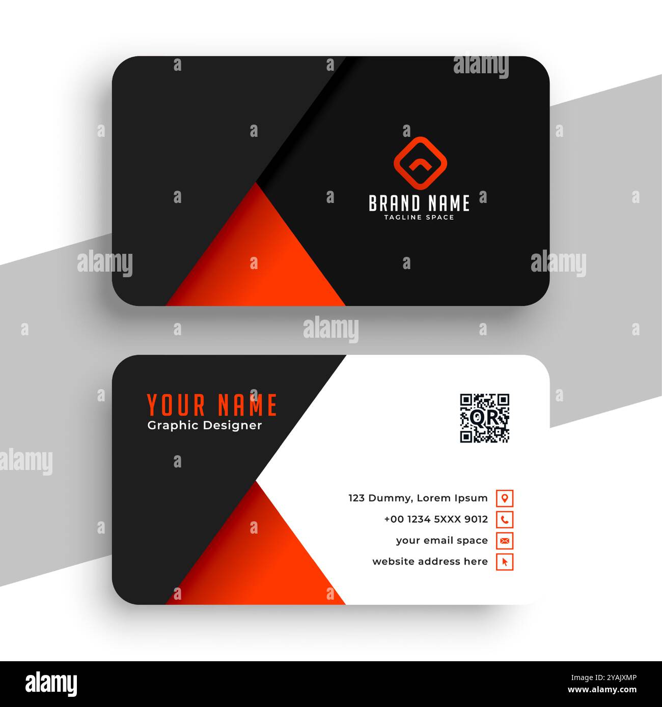 geometric style corporate visiting card template a office stationery ...