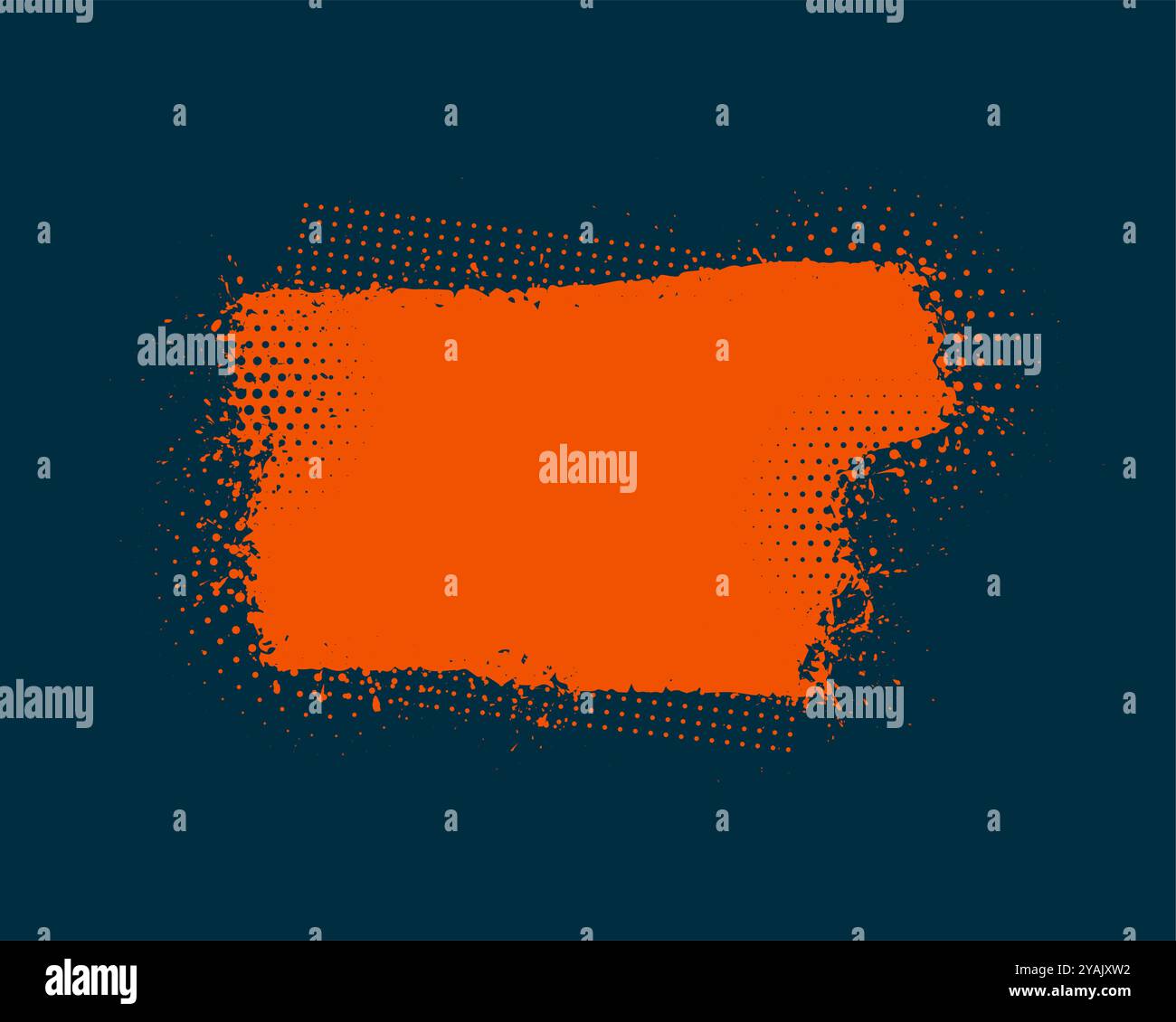 hand drawn grungy roller texture background with halftone effect vector ...