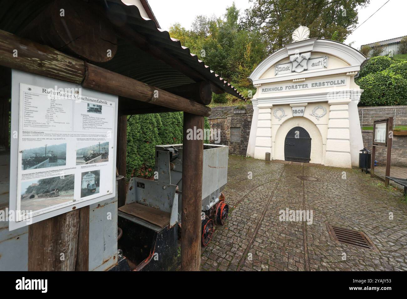 Das Besucherbergwerk Reinhold Forster Erbstolln in Eiserfeld. Denkmal ...