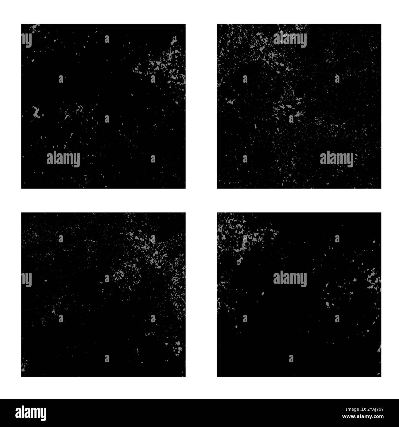 brush stroke style distress texture background in set vector Stock ...