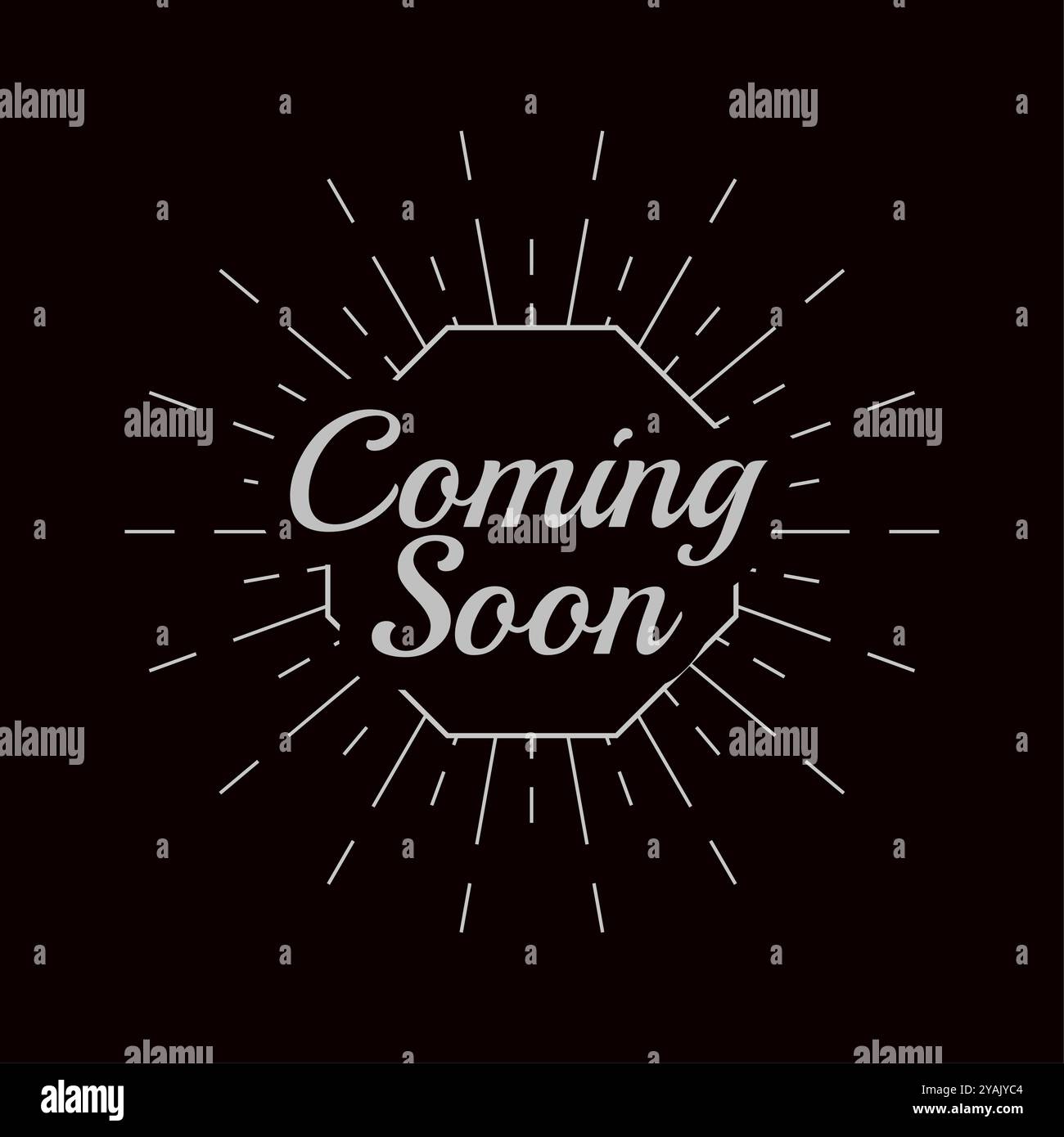 modern coming soon dark background for brand promotion vector Stock ...