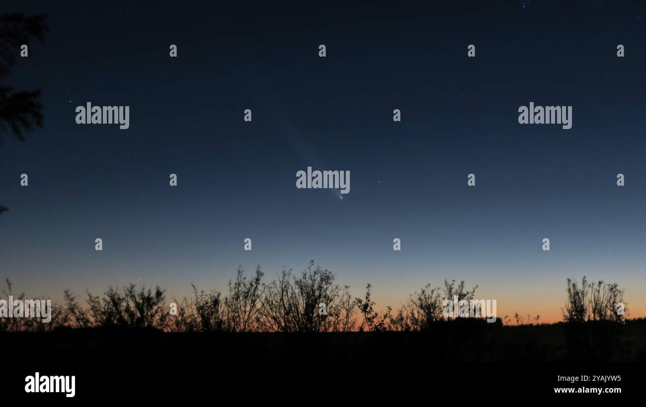 The comet C/2023 A3 (Tsuchinshan-ATLAS Stock Photo - Alamy