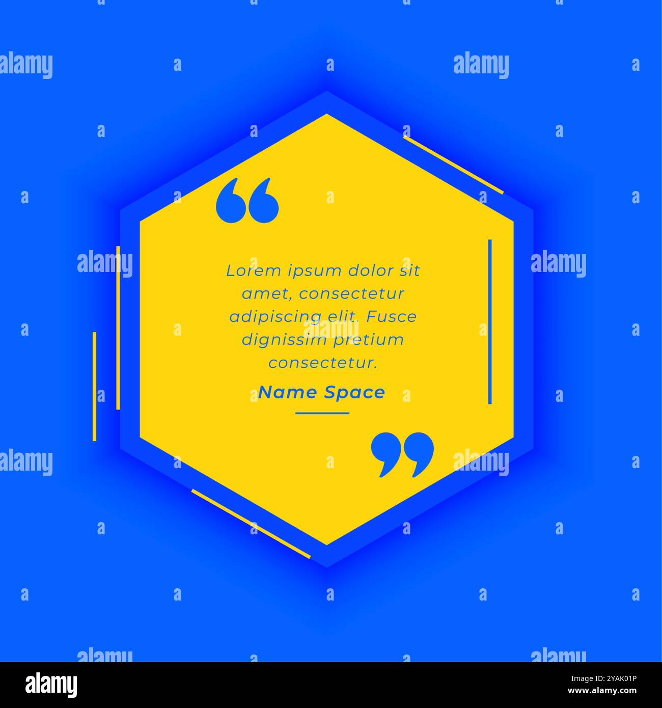 flat style quote text box template for social media post vector Stock ...