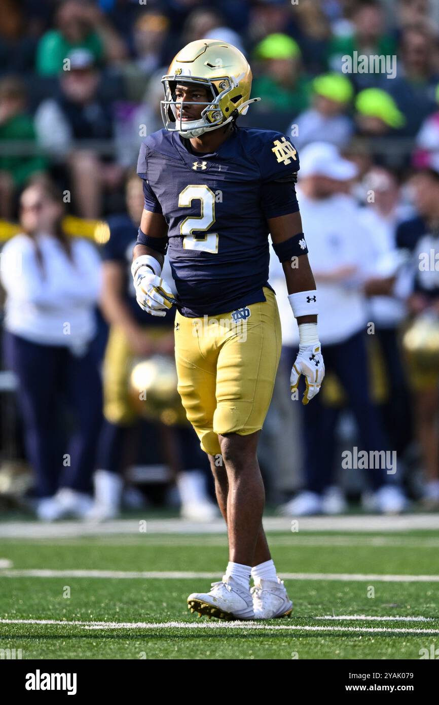 SOUTH BEND, IN - OCTOBER 12: Notre Dame Fighting Irish S Rod Heard II ...