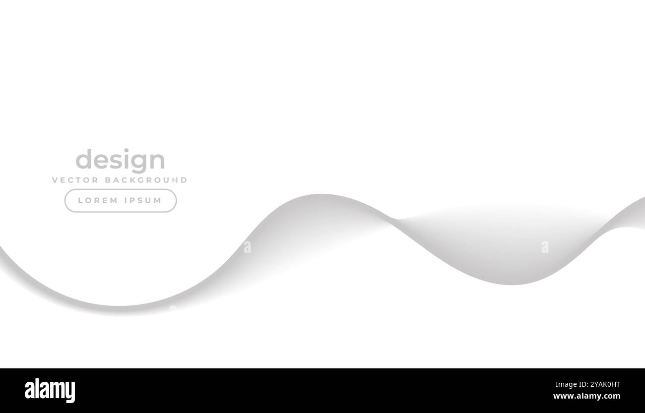 Clean Dynamic Flow Wavy Line Background For Business Backdrop Vector Stock Vector Image And Art