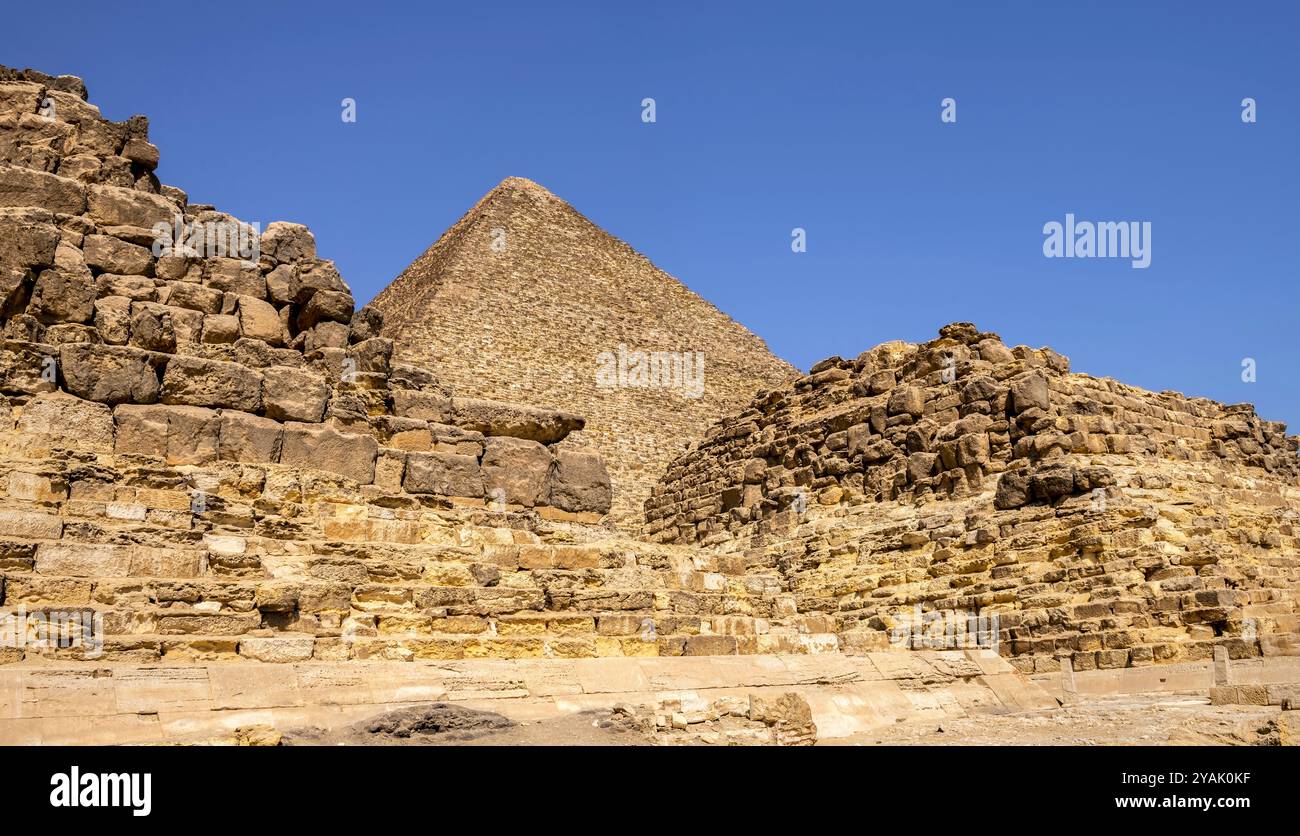 Pyramid of Cheops in Egypt Stock Photo - Alamy