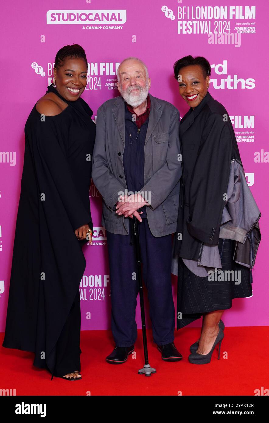 (left to right) Michele Austin, director Mike Leigh and Marianne Jean ...