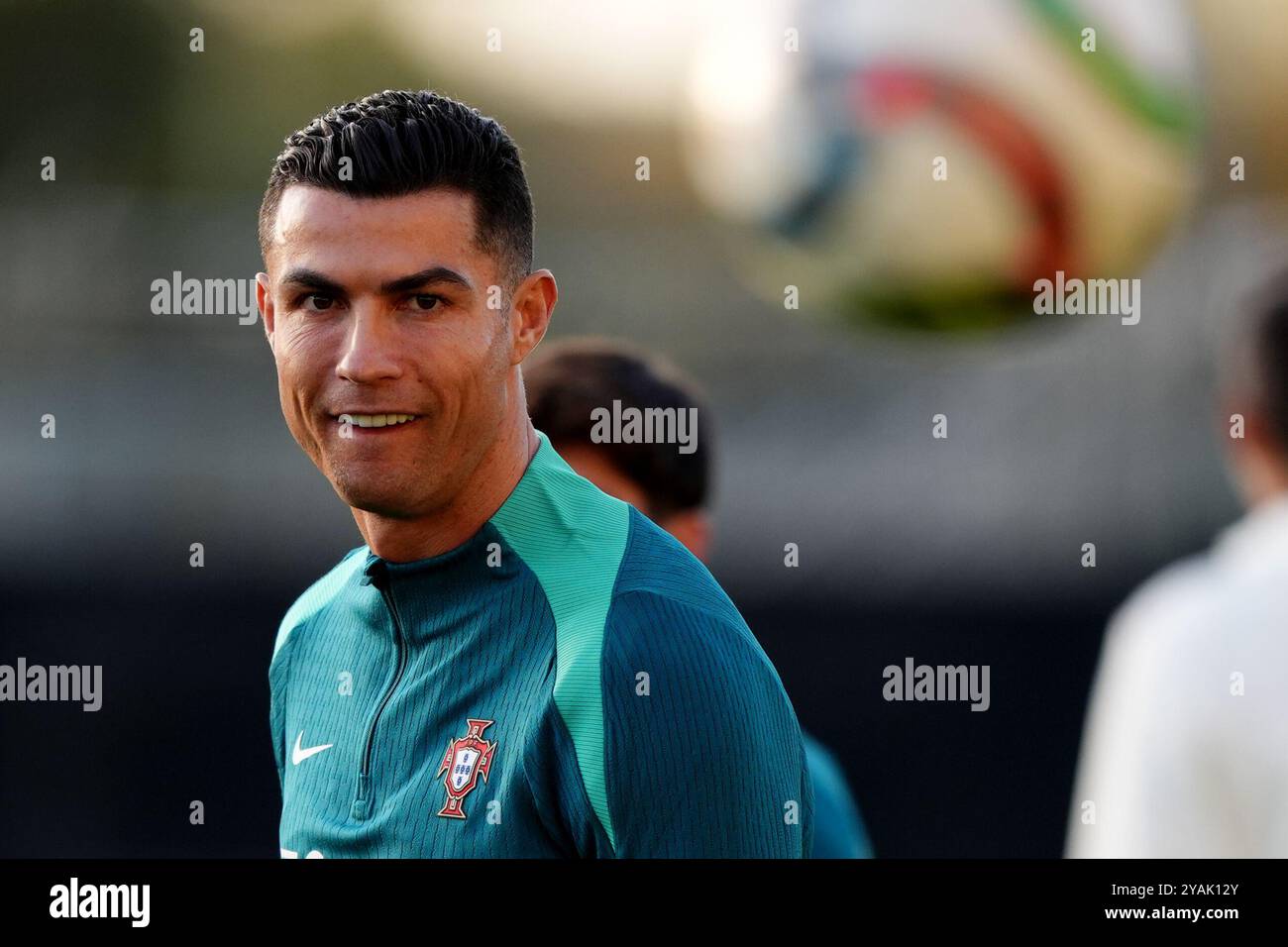 Portugal's Cristiano Ronaldo during a training session at the SMiSA ...
