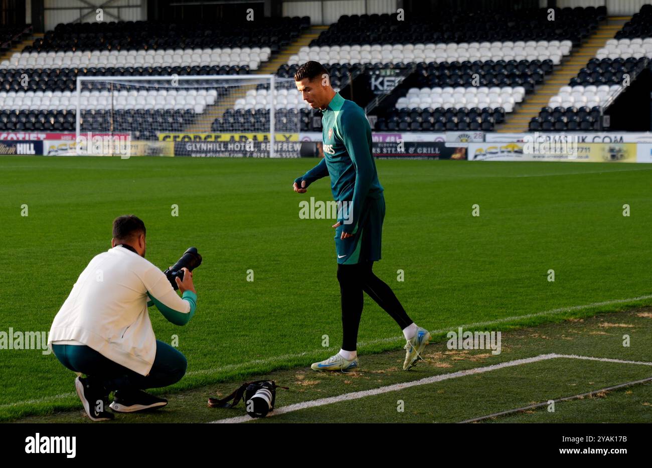 Portugal's Cristiano Ronaldo during a training session at the SMiSA ...