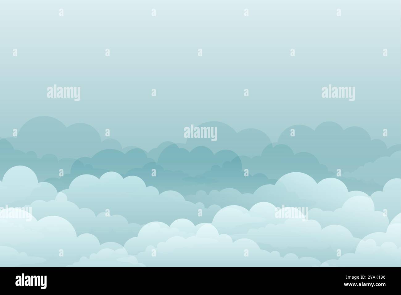 modern cloudy skyscape background with papercut effect vector Stock ...