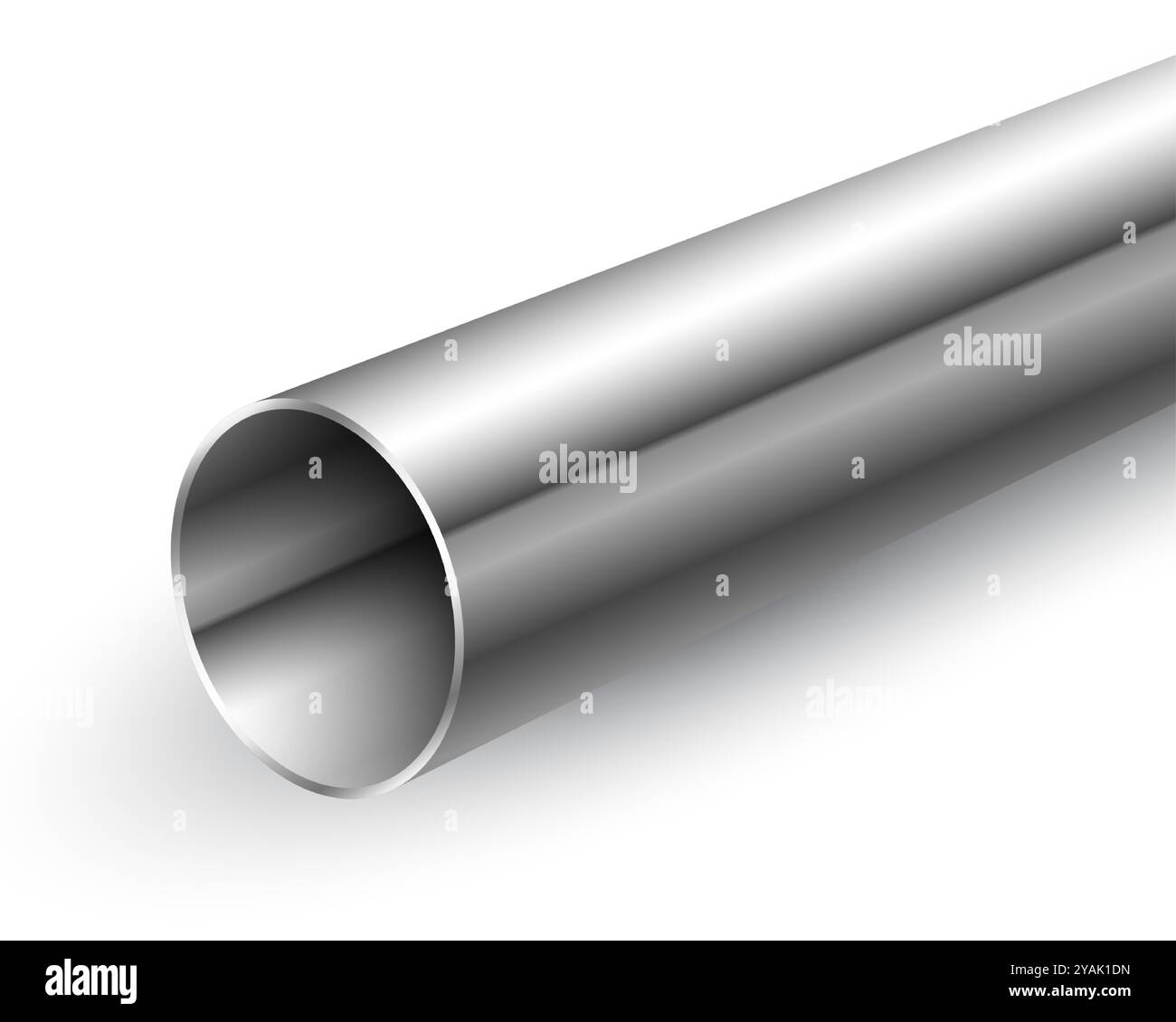 realistic stainless steel pipeline background for pvc or plumbing ...