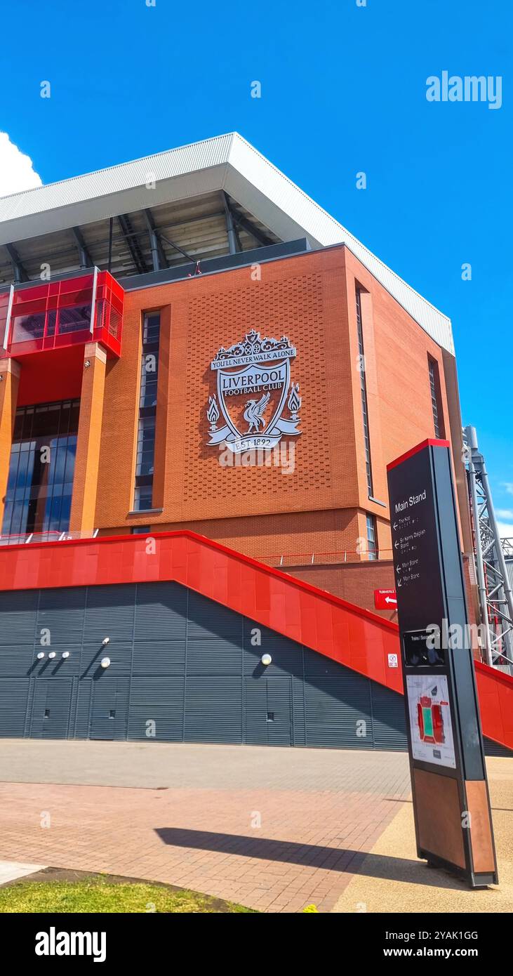 Anfield essence . Home ground of the Liverpool Football club. Match day ...