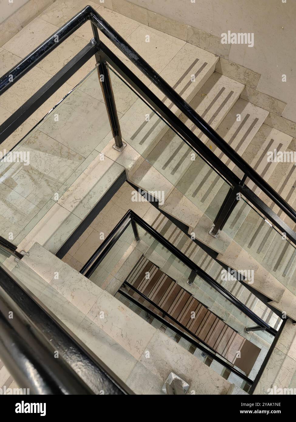 Inside Fence with Staircase: A Creative Perspective Stock Photo - Alamy