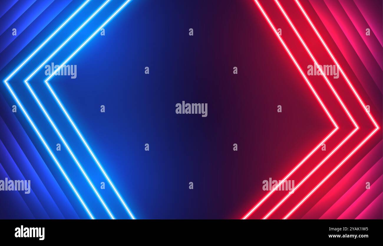 trendy red and blue electric laser beam blank background design vector ...