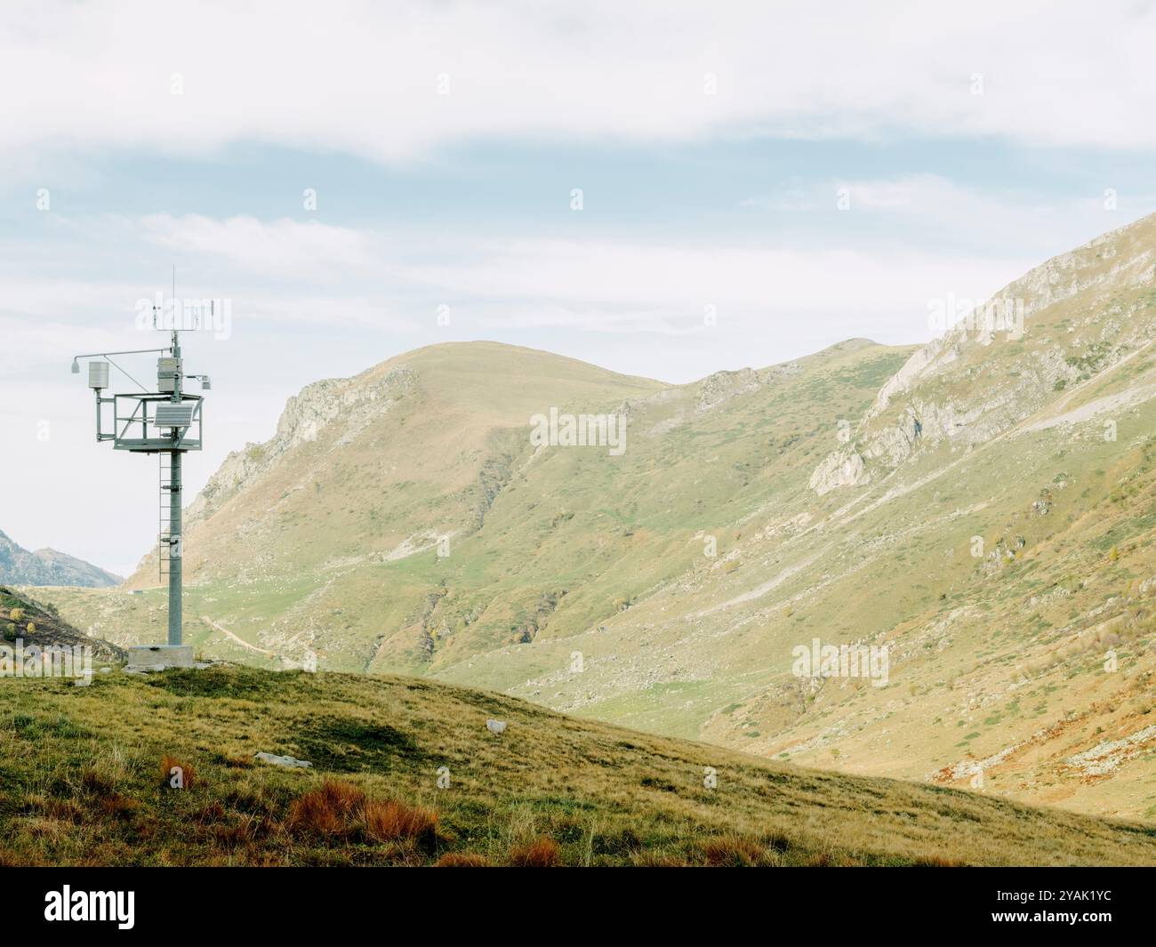 Meteorological station in the Maritime Alps (Cuneo, Piedmont, Italy ...