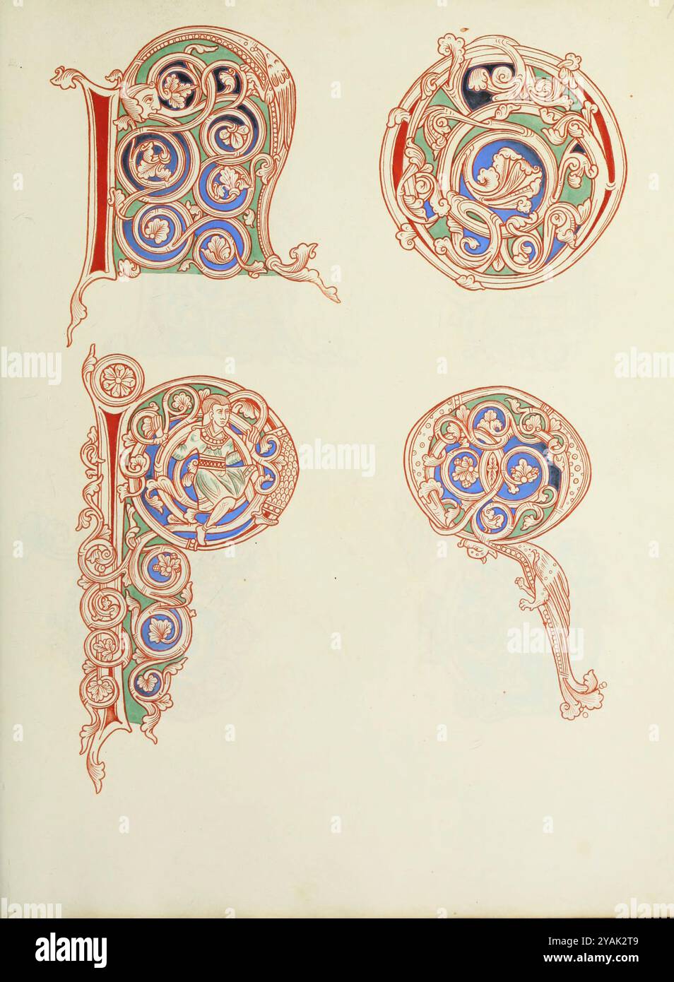 Illuminated manuscript alphabet hi-res stock photography and images - Alamy