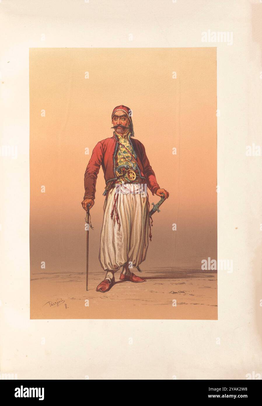 Cairo of the 19th century. Vintage illustration of Egyptian Cavas ...