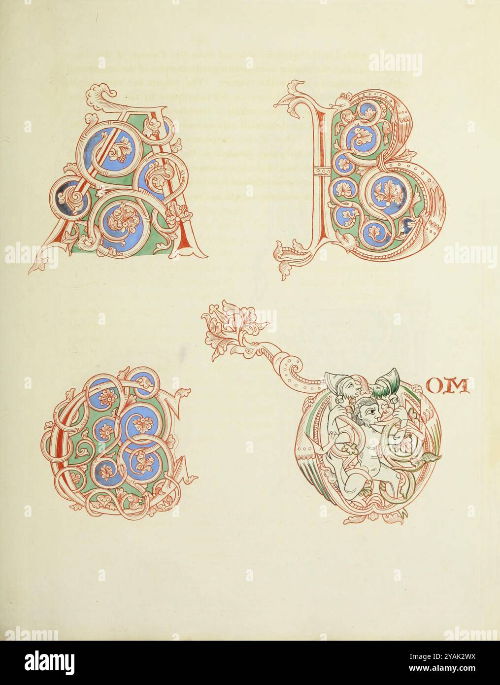 Illuminated manuscript alphabet hi-res stock photography and images - Alamy