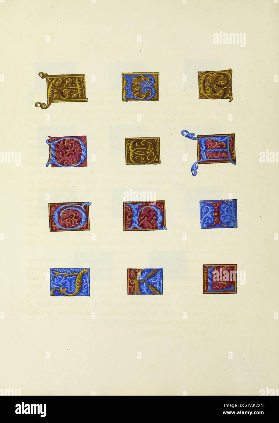 Illuminated manuscript alphabet hi-res stock photography and images - Alamy