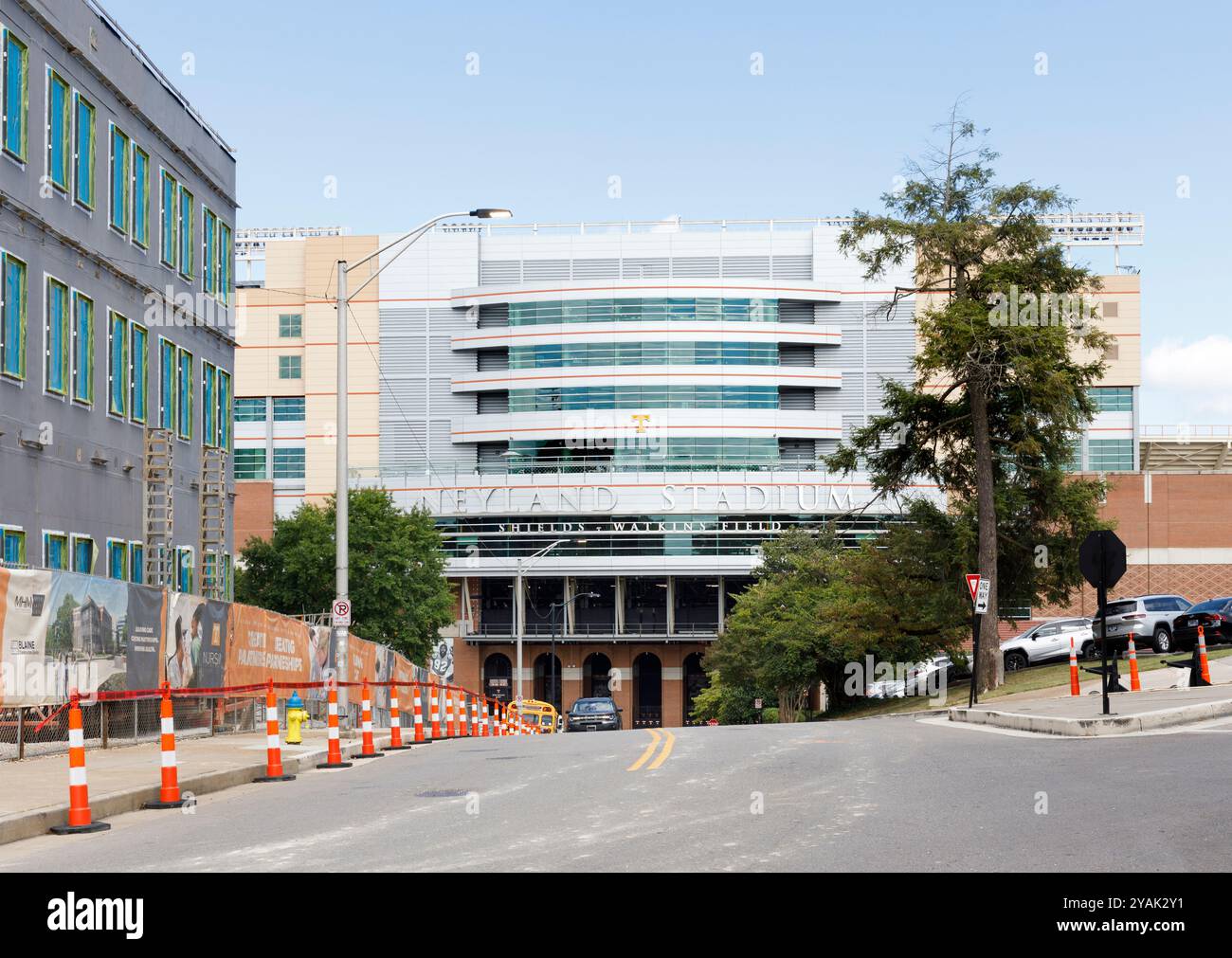Knoxville, TN, USA-Sept. 18, 2024: Main facade of the Neyland Stadium ...
