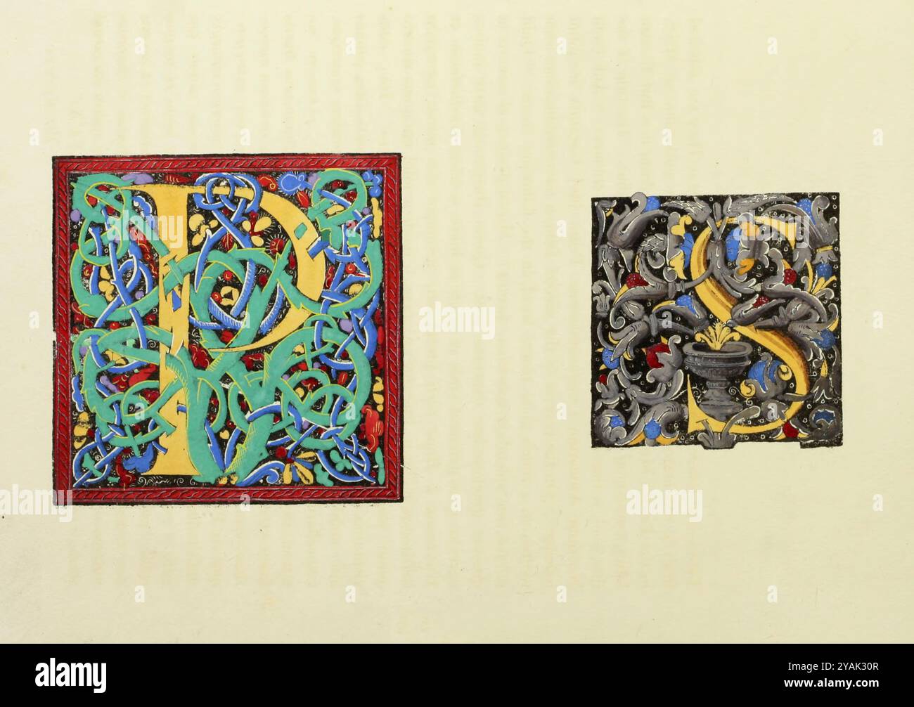 Medieval illuminated letter hi-res stock photography and images - Alamy