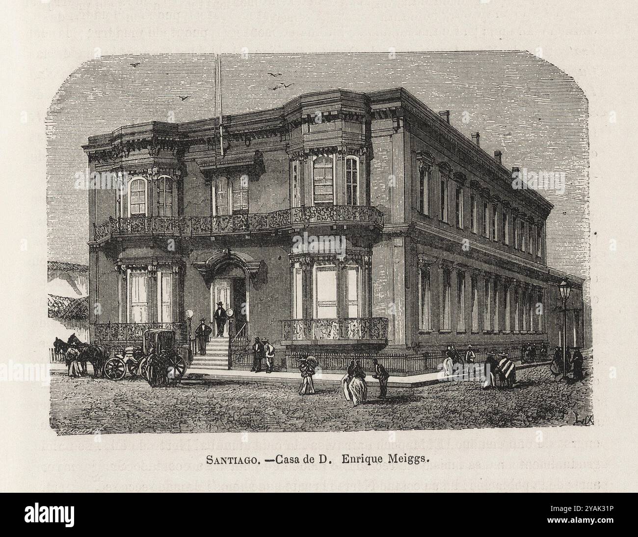 19th century house illustration hi-res stock photography and images - Alamy