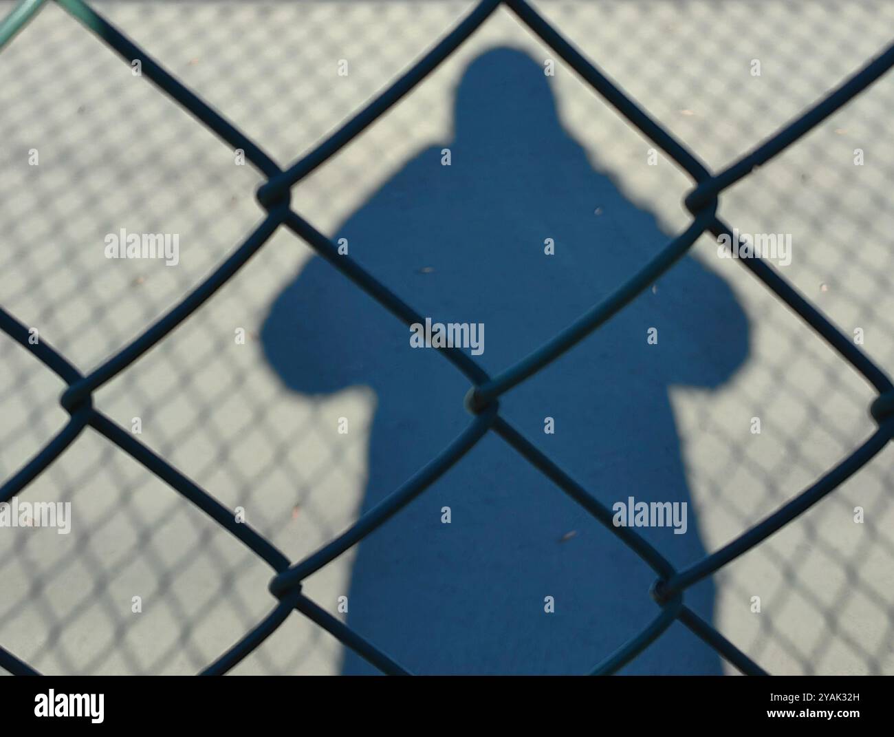 Trapped in Shadows: Creative Perspective of a Man Behind Diamond-Shaped ...