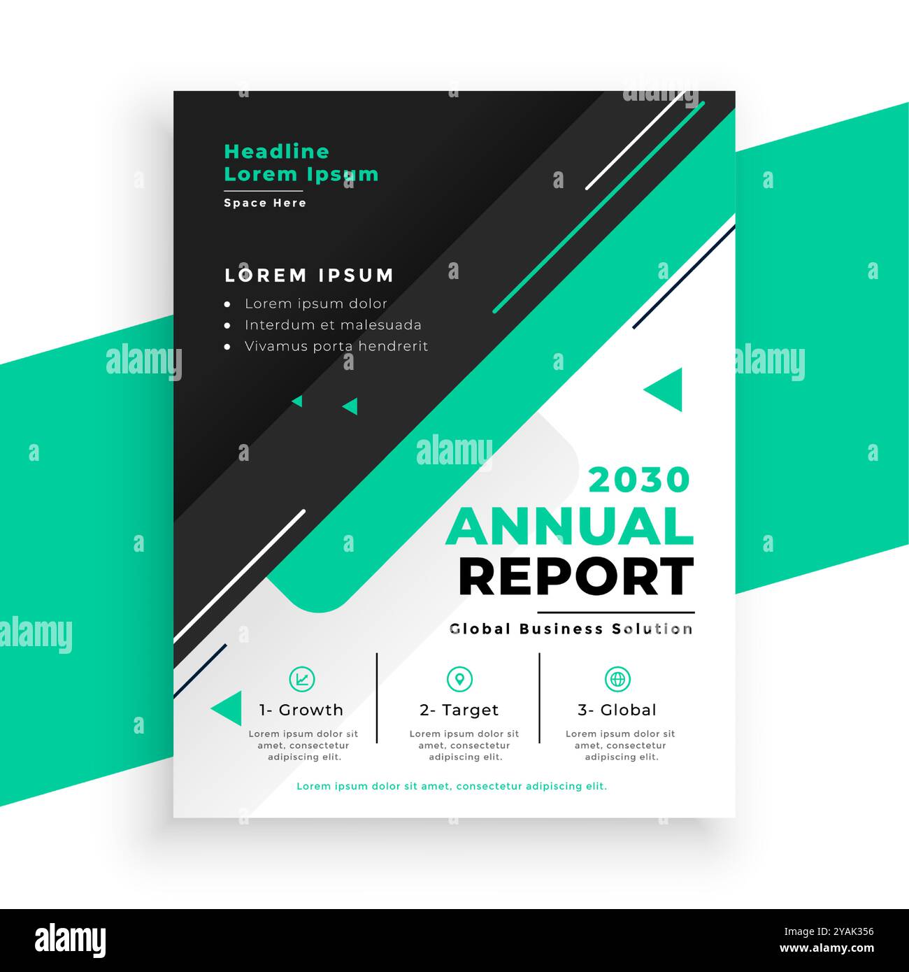 stylish professional annual report brochure for corporate success ...