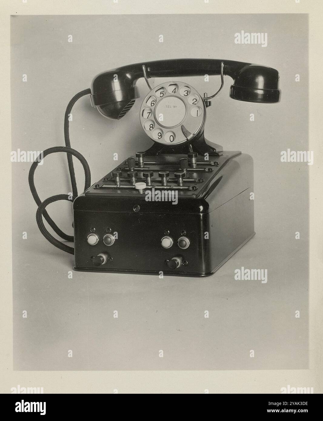 Vintage Swiss telephones. Line selector A II/5 (Autophon). Solothurn ...