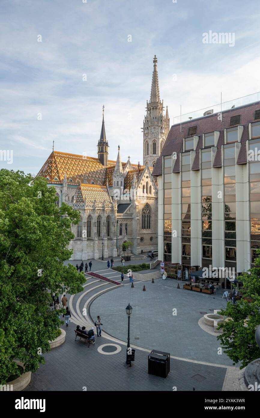 The Church of Our Lady of Buda Castle (Matthias Church), Budapest Stock ...