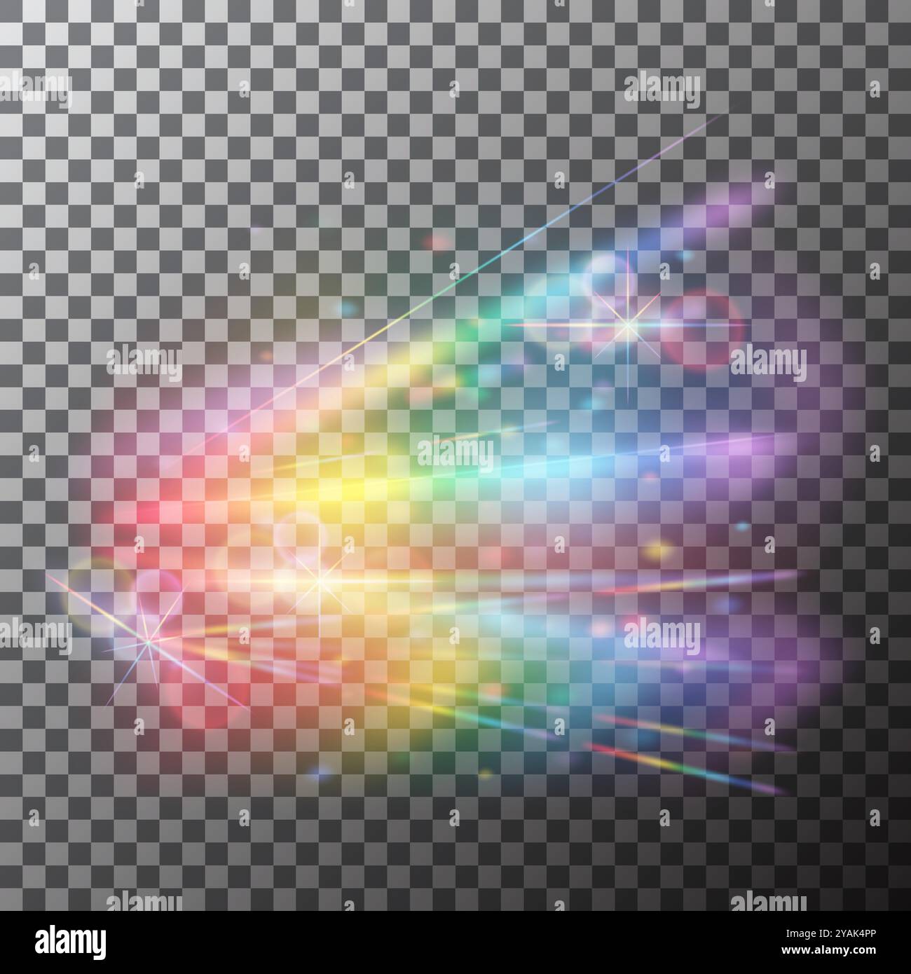 Color full vector lens and light flare transparent effects Stock Vector ...