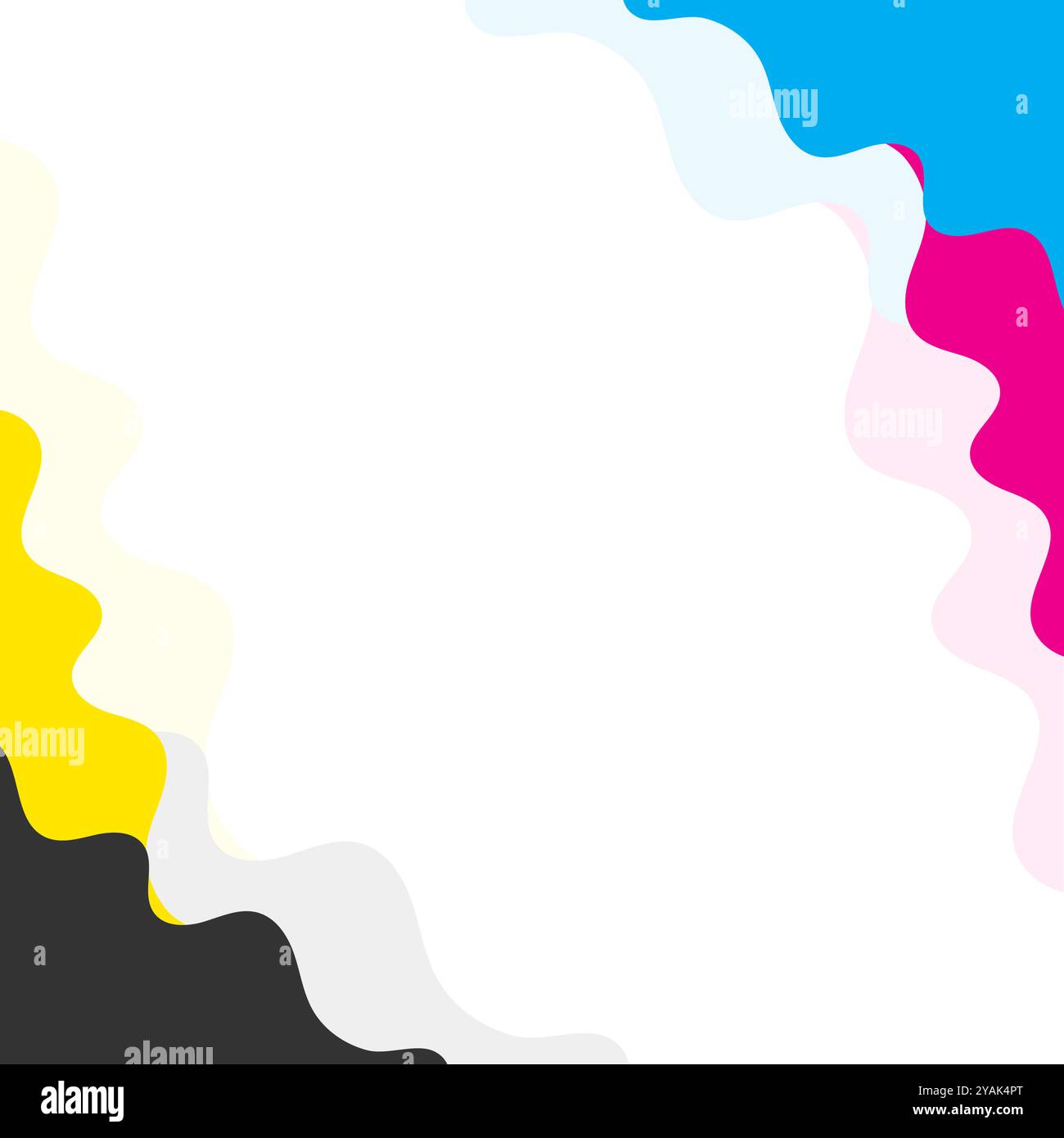 abstract cmyk fluid line background with text space vector Stock Vector ...