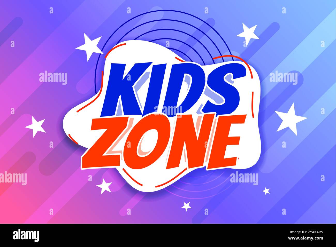 kids activities zone banner for children daycare fun vector Stock ...