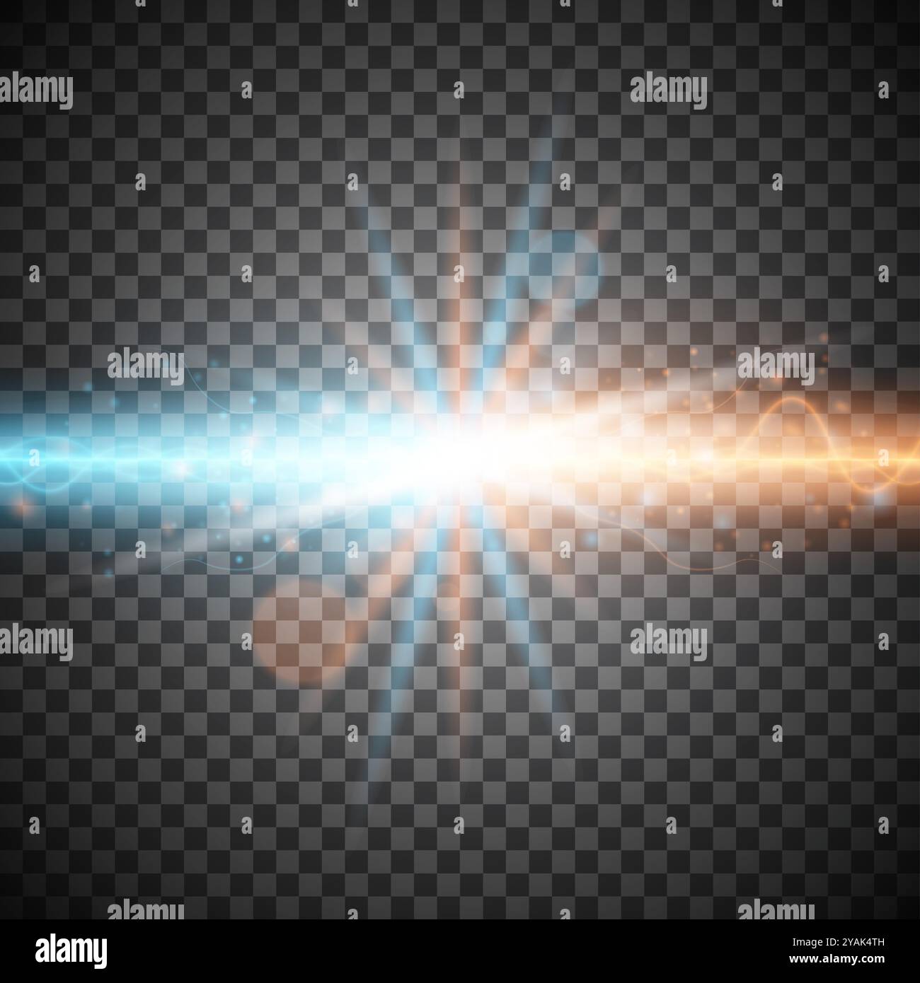 Color full vector lens and light flare transparent effects Stock Vector ...