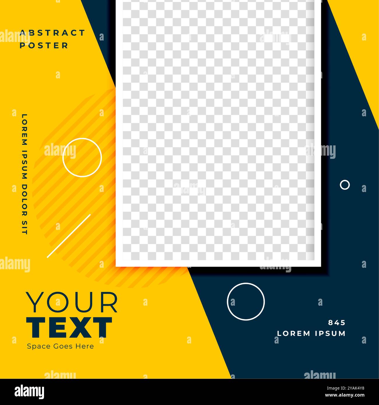 abstract and empty social media frame flyer for business promotion ...